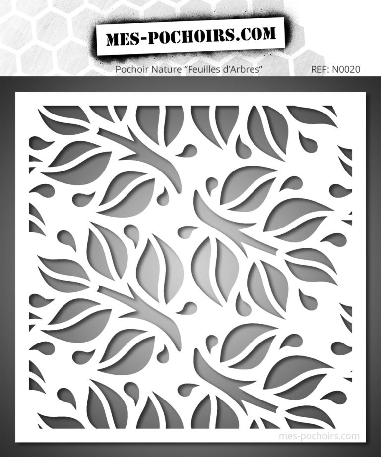 Pochoir motif feuille – Sublimez vos créations au design naturel unique