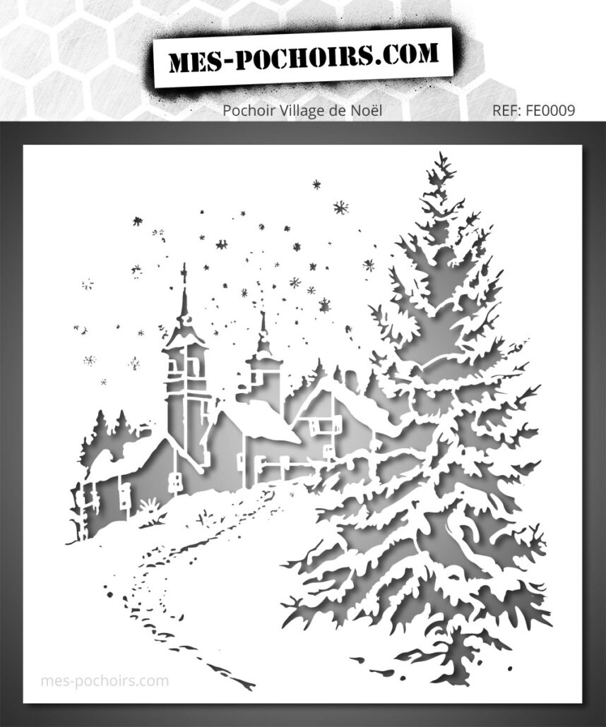 Pochoir Ambiance Noël - Pour artistes et projets créatifs festifs